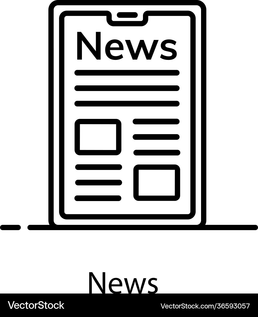 News Royalty Free Vector Image - VectorStock