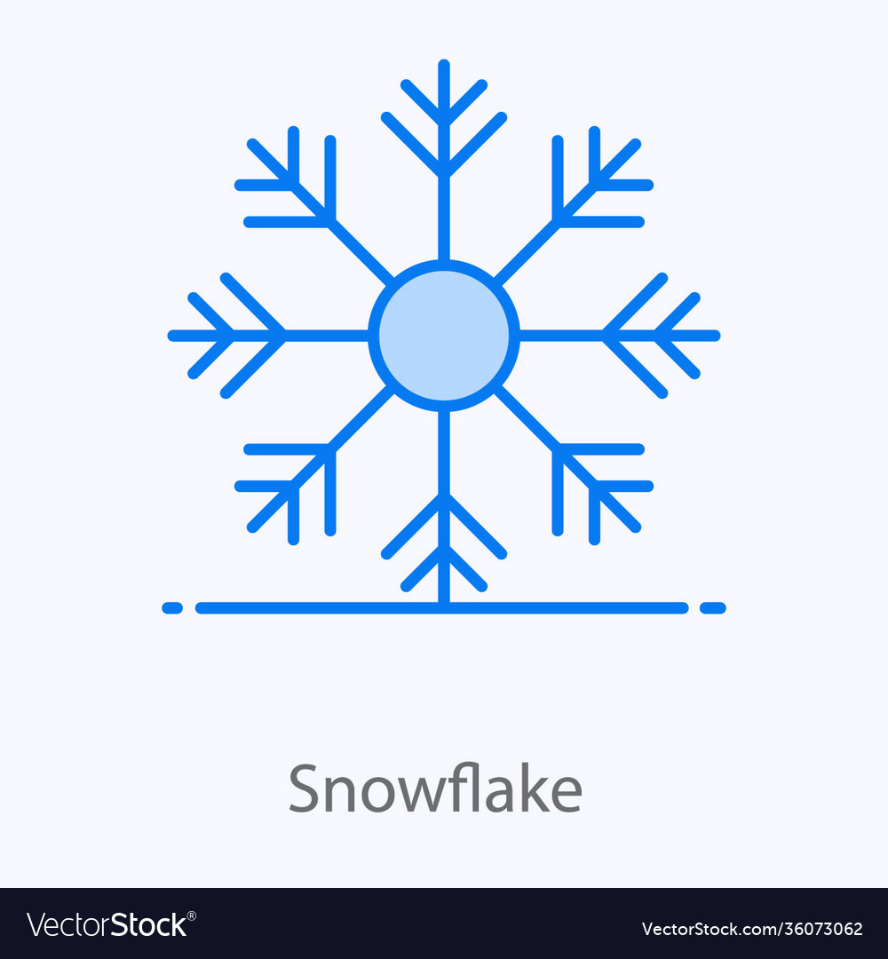 Snowflake Royalty Free Vector Image - VectorStock