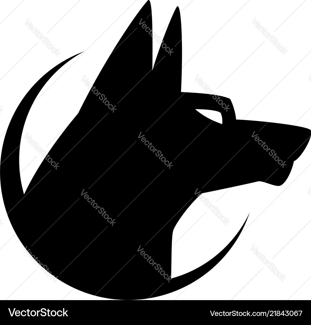 Dog sign and symbol logo Royalty Free Vector Image