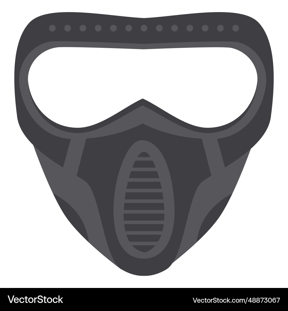 Halloween gray paintball mask Royalty Free Vector Image