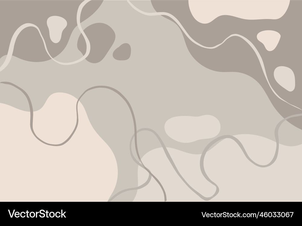 Hand drawn minimal abstract shapes contemporary Vector Image
