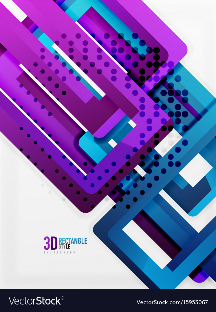 Rectangle tube elements background Royalty Free Vector Image