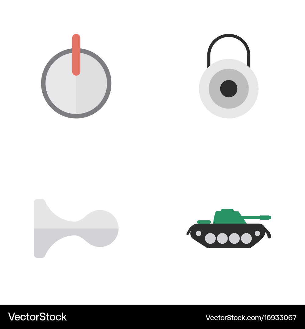 Set of simple offense icons Royalty Free Vector Image