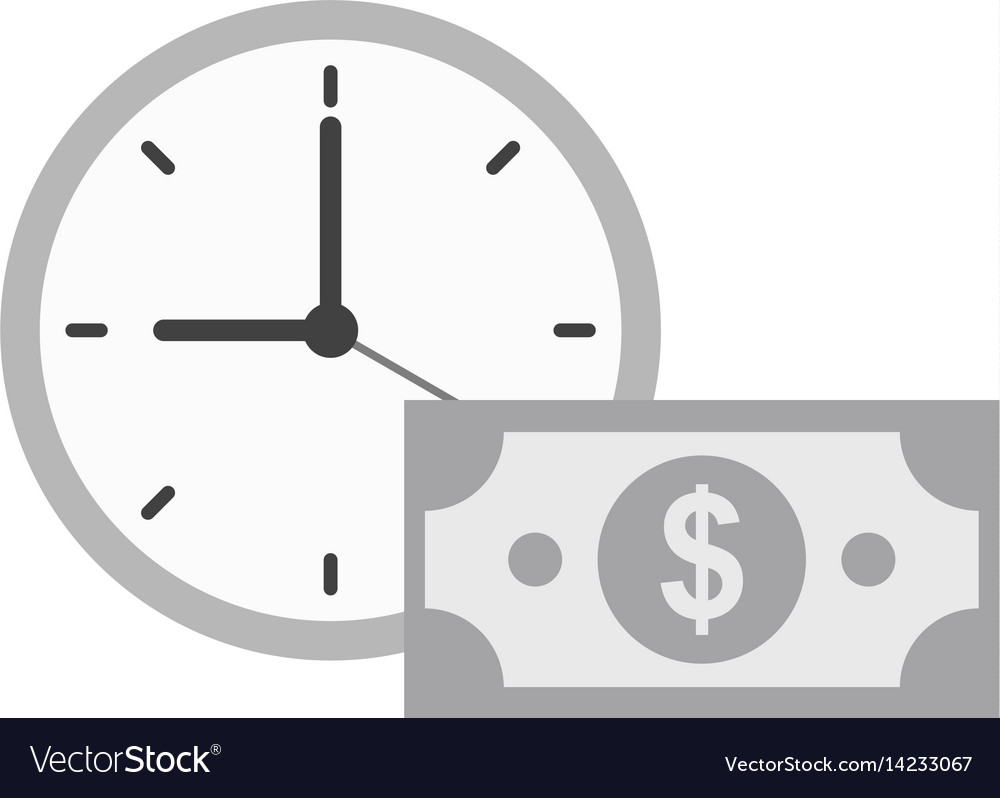 Time based payment Royalty Free Vector Image - VectorStock
