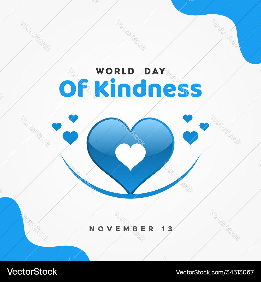 World kindness day design for banner Royalty Free Vector