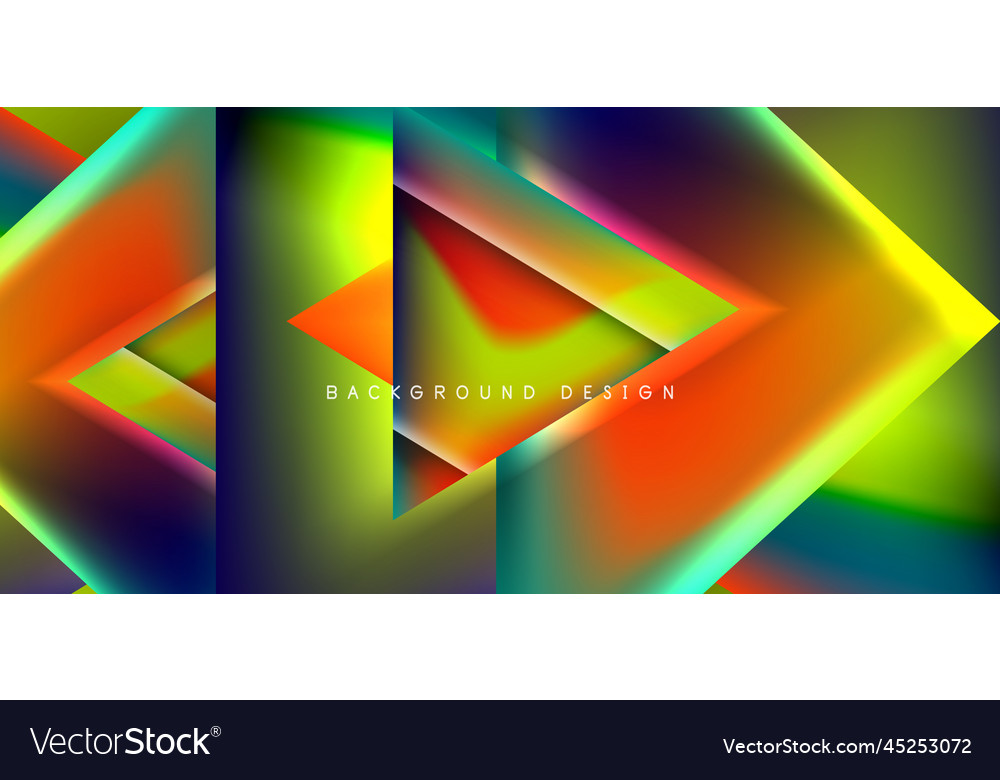 Abstract background with overlapping triangles Vector Image