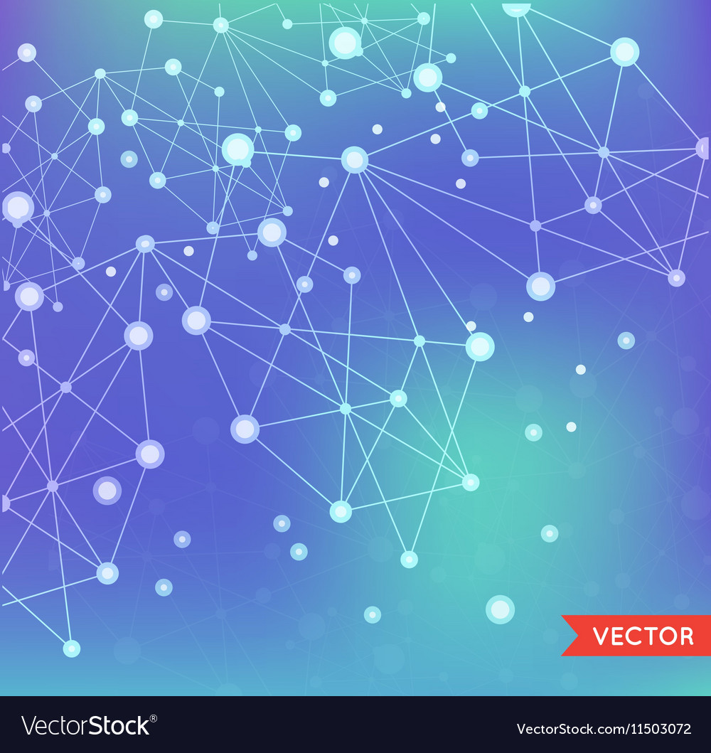 Abstract background with particles structure Vector Image