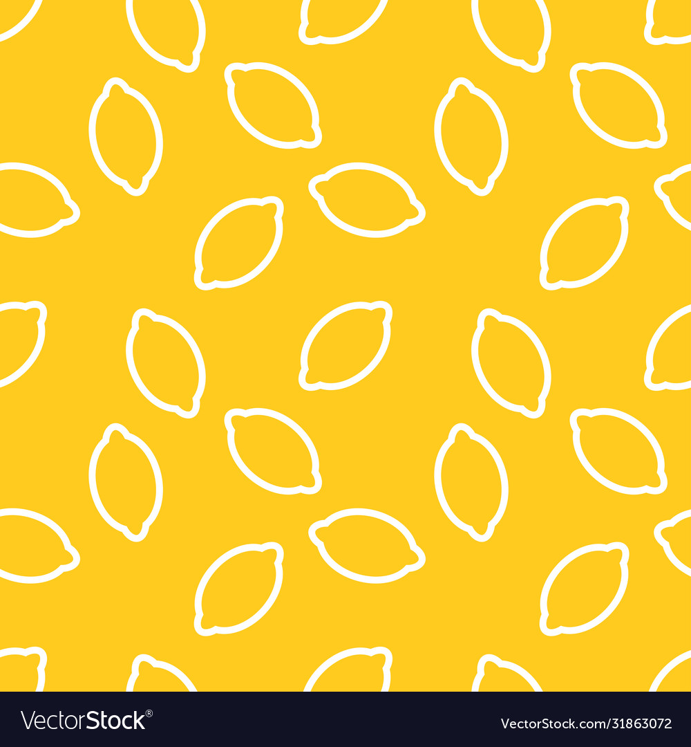 Lemon pattern print yellow pattern Royalty Free Vector Image