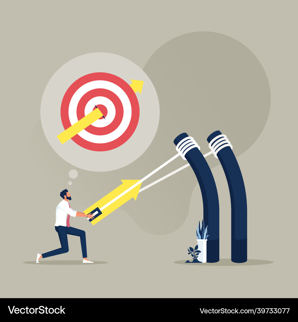 Business target achievement and goal concept Vector Image