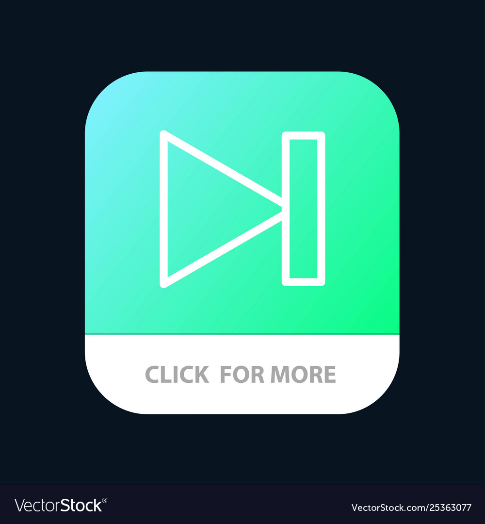 End forward last next mobile app button android Vector Image