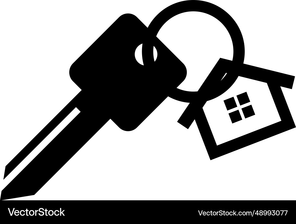 House key real estate icon design template Vector Image