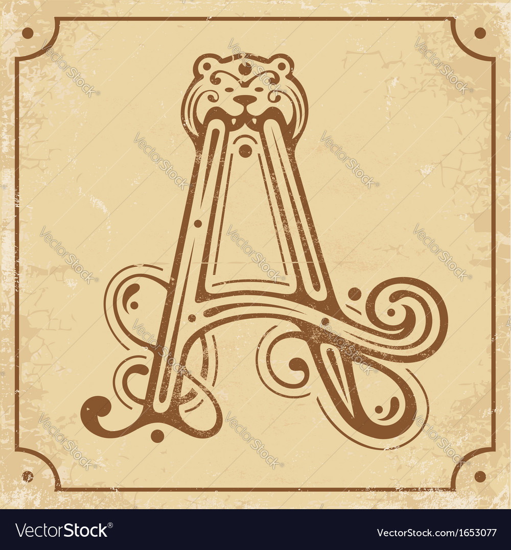 Initial A Royalty Free Vector Image - VectorStock