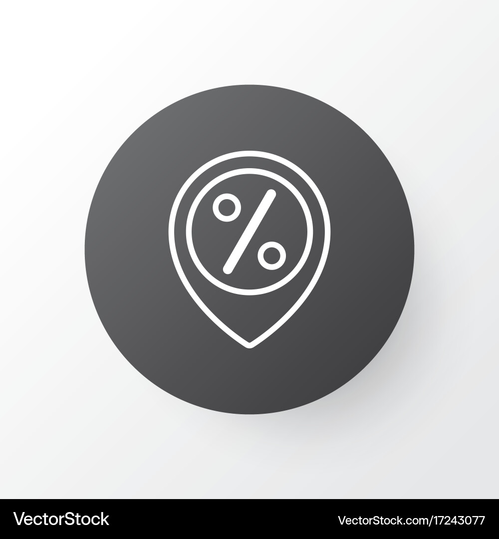 Sales location icon symbol premium quality Vector Image
