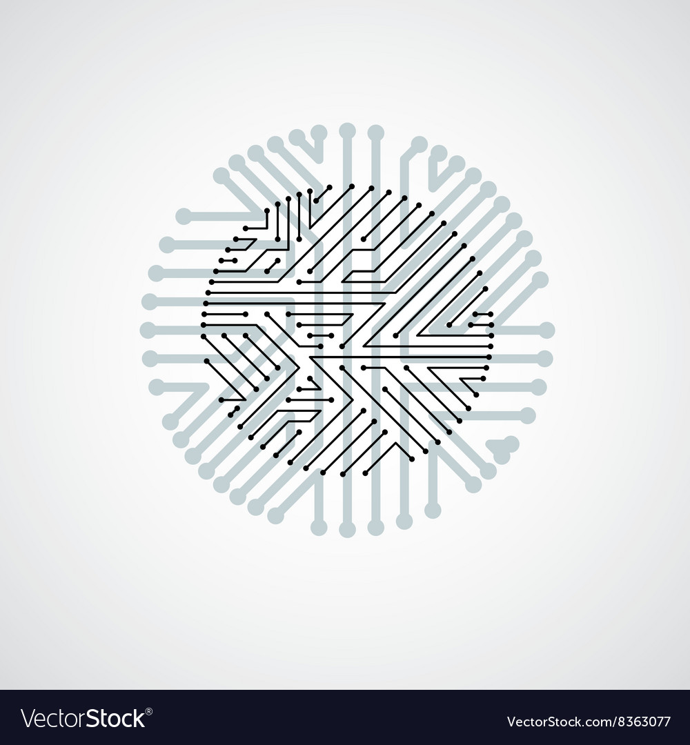 Technology Communication Cybernetic Element Vector Image