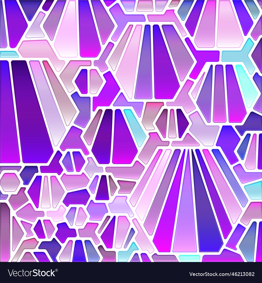 Abstract Stained Glass Mosaic Background Vector Image