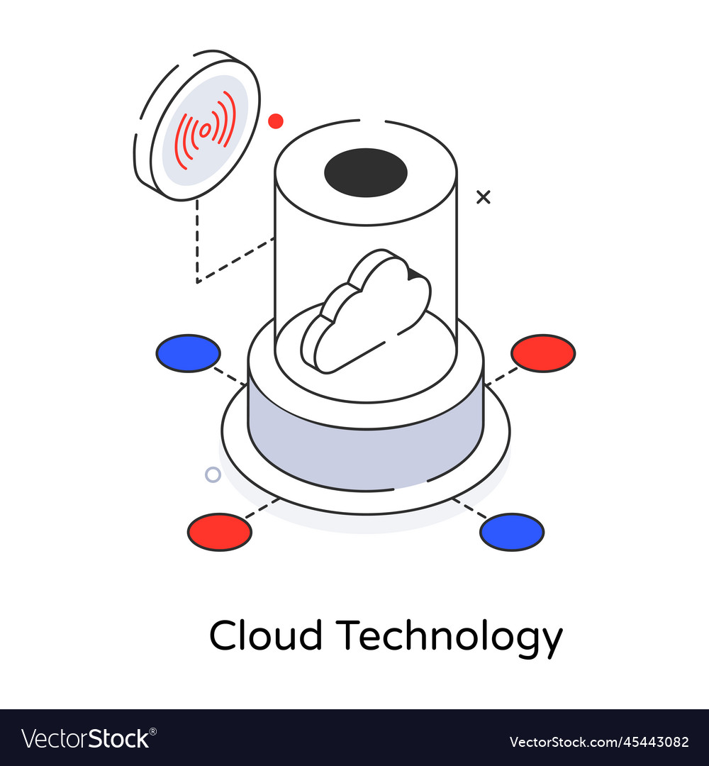Cloud technology Royalty Free Vector Image - VectorStock