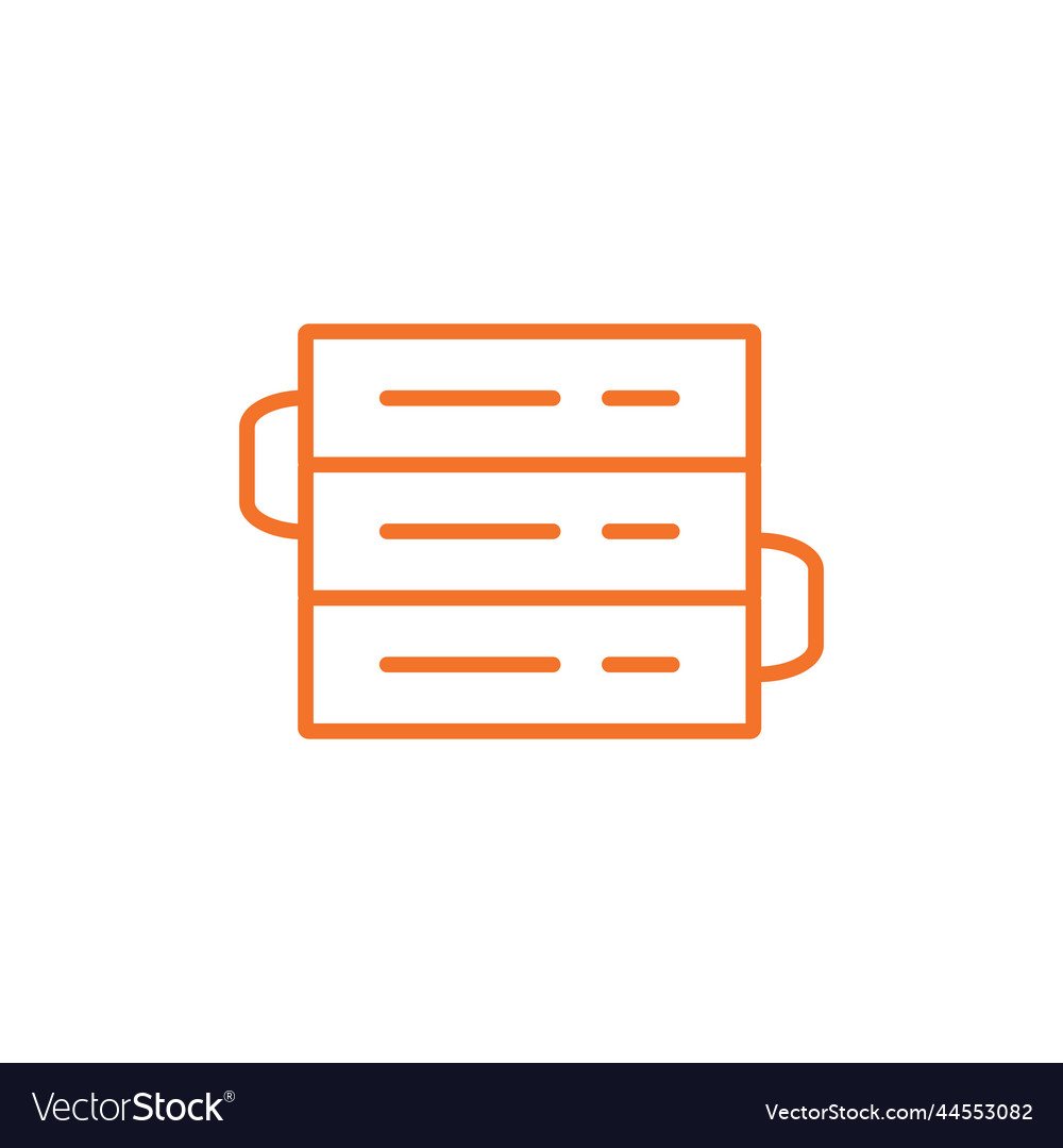 Hosting Server Icon Logo Design Template Isolated Vector Image