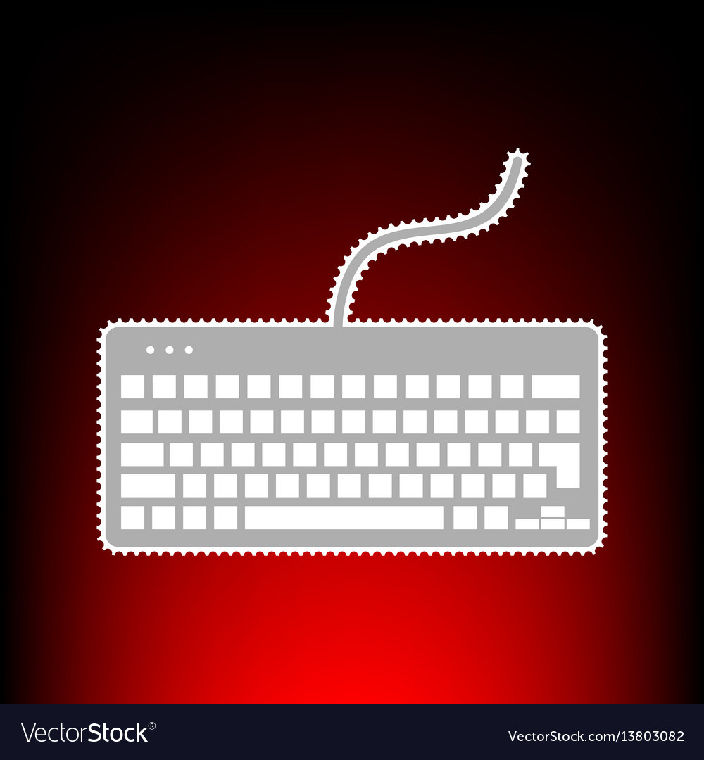 Keyboard simple Royalty Free Vector Image - VectorStock