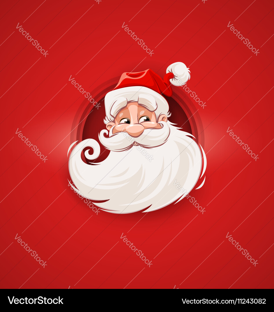 Smiling santa claus christmas Royalty Free Vector Image
