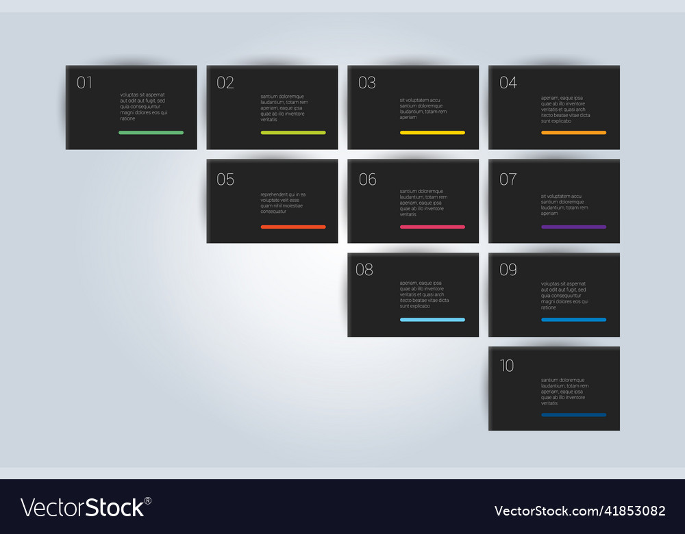 Table layout template schedule spreadsheet Vector Image