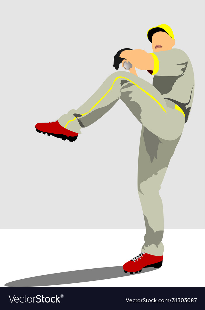 Baseball player Royalty Free Vector Image - VectorStock