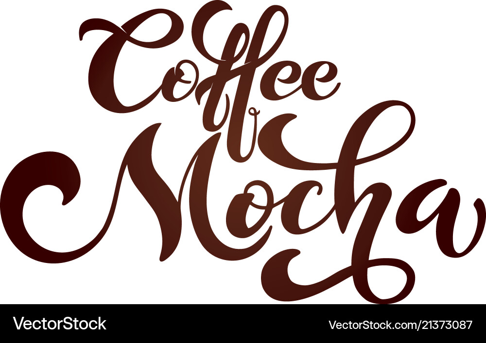 Coffee mocha logo types of Royalty Free Vector Image