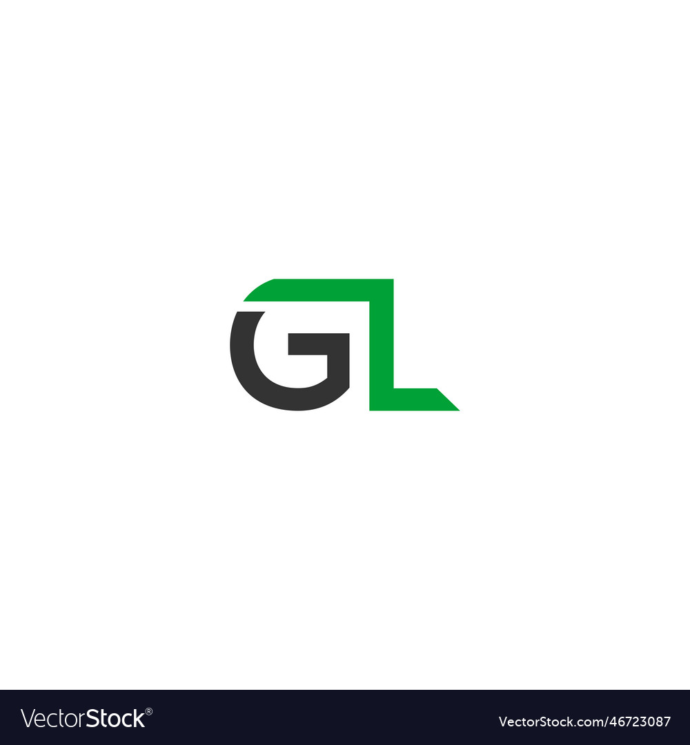 Gl abstract initial monogram letter alphabet logo Vector Image Gl abstract initial monogram letter alphabet logo Vector Image