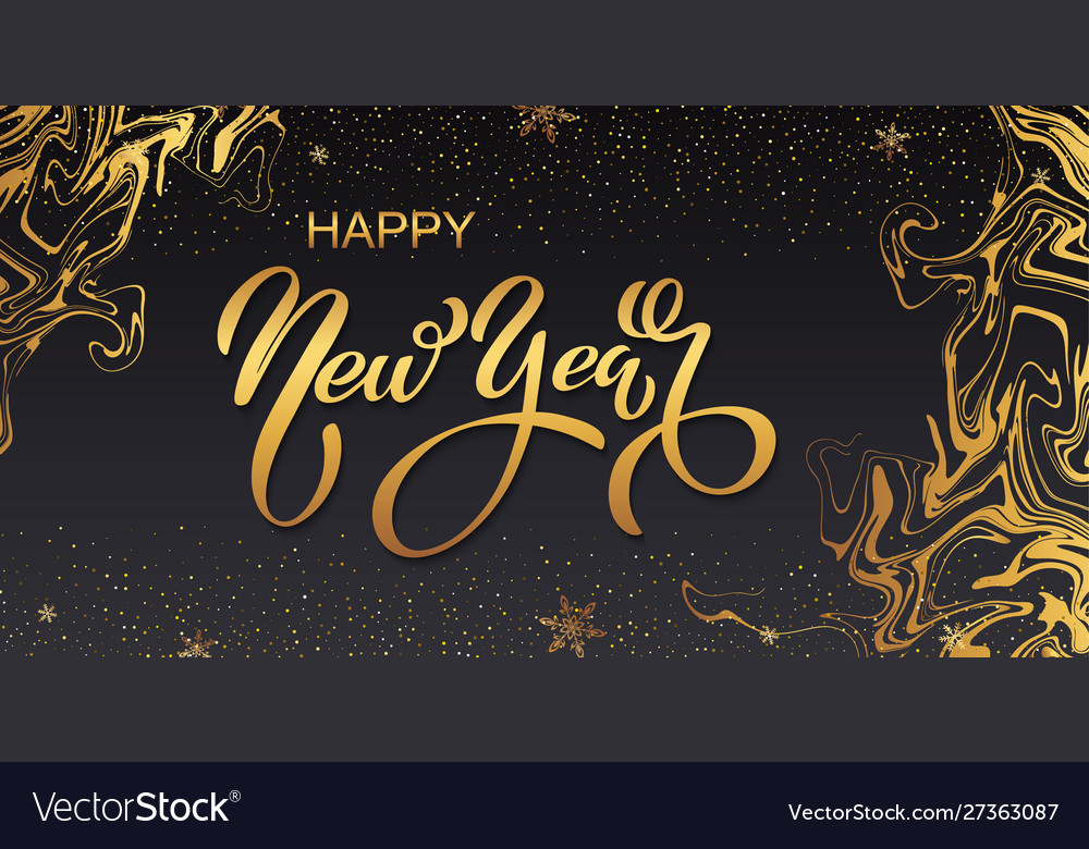 Happy new year banner Royalty Free Vector Image