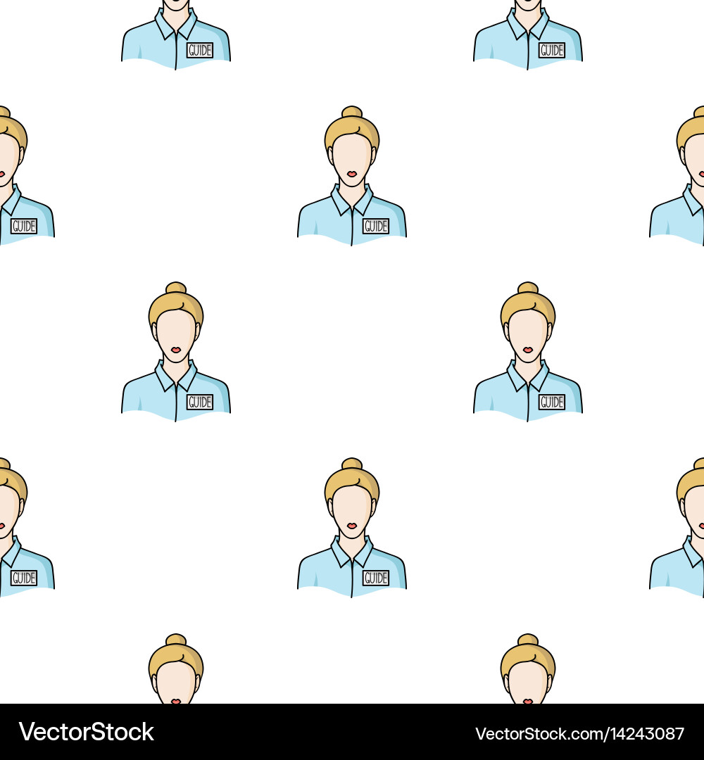 Museum guide icon in cartoon style isolated Vector Image