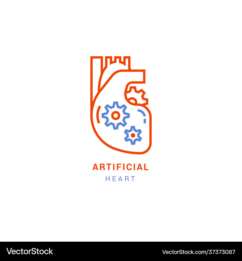 Robots heart Royalty Free Vector Image - VectorStock