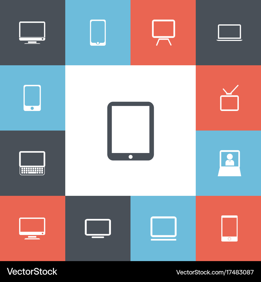 Set of 13 editable instrument icons includes Vector Image