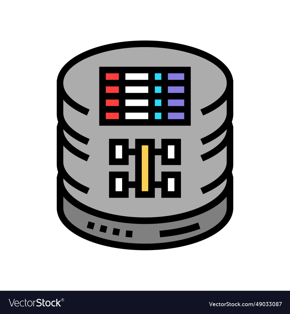 Sql query database color icon Royalty Free Vector Image Sql query database color icon Royalty Free Vector Image