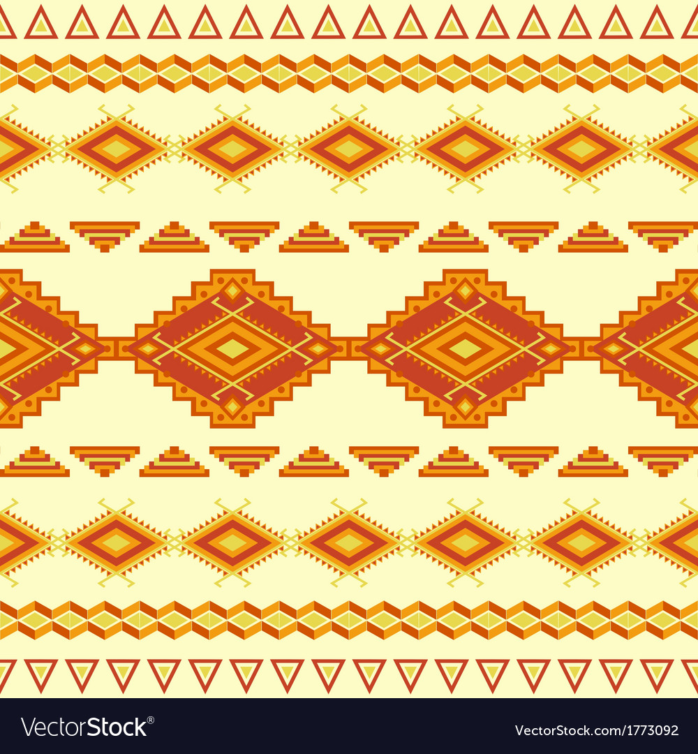Aztec seamless pattern Royalty Free Vector Image