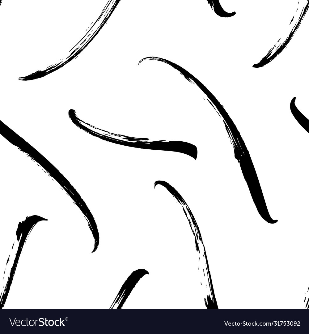 Curved dashes seamless pattern Royalty Free Vector Image