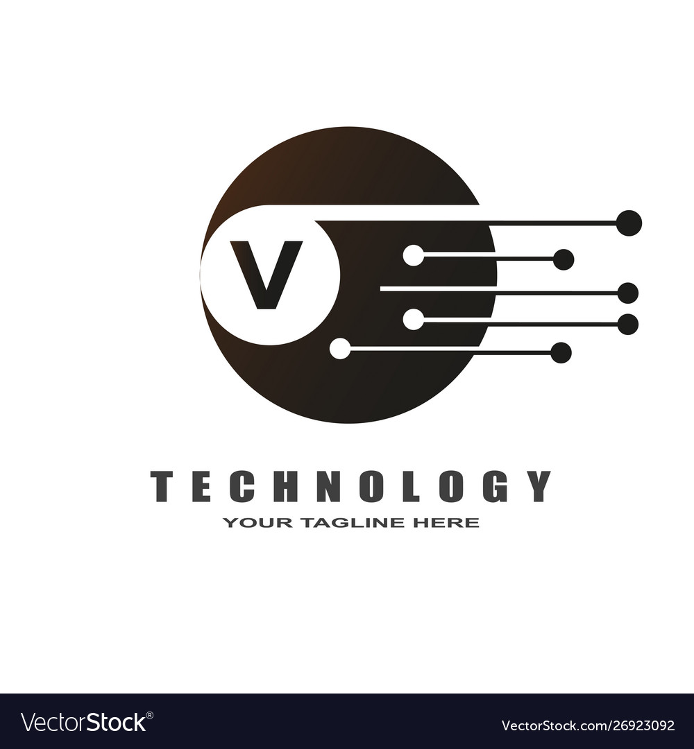 Future technology logos Royalty Free Vector Image