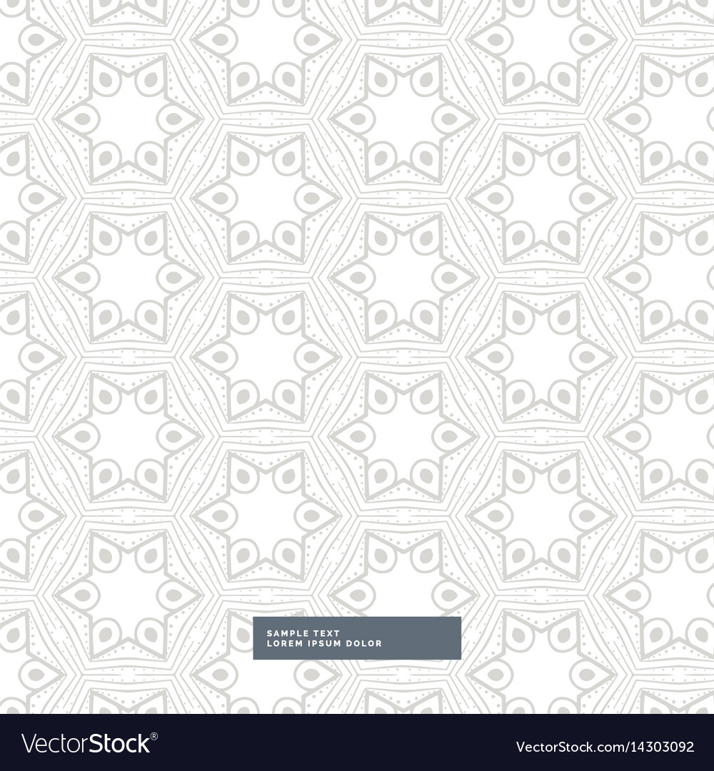 Geometric shape gray pattern on white background Vector Image