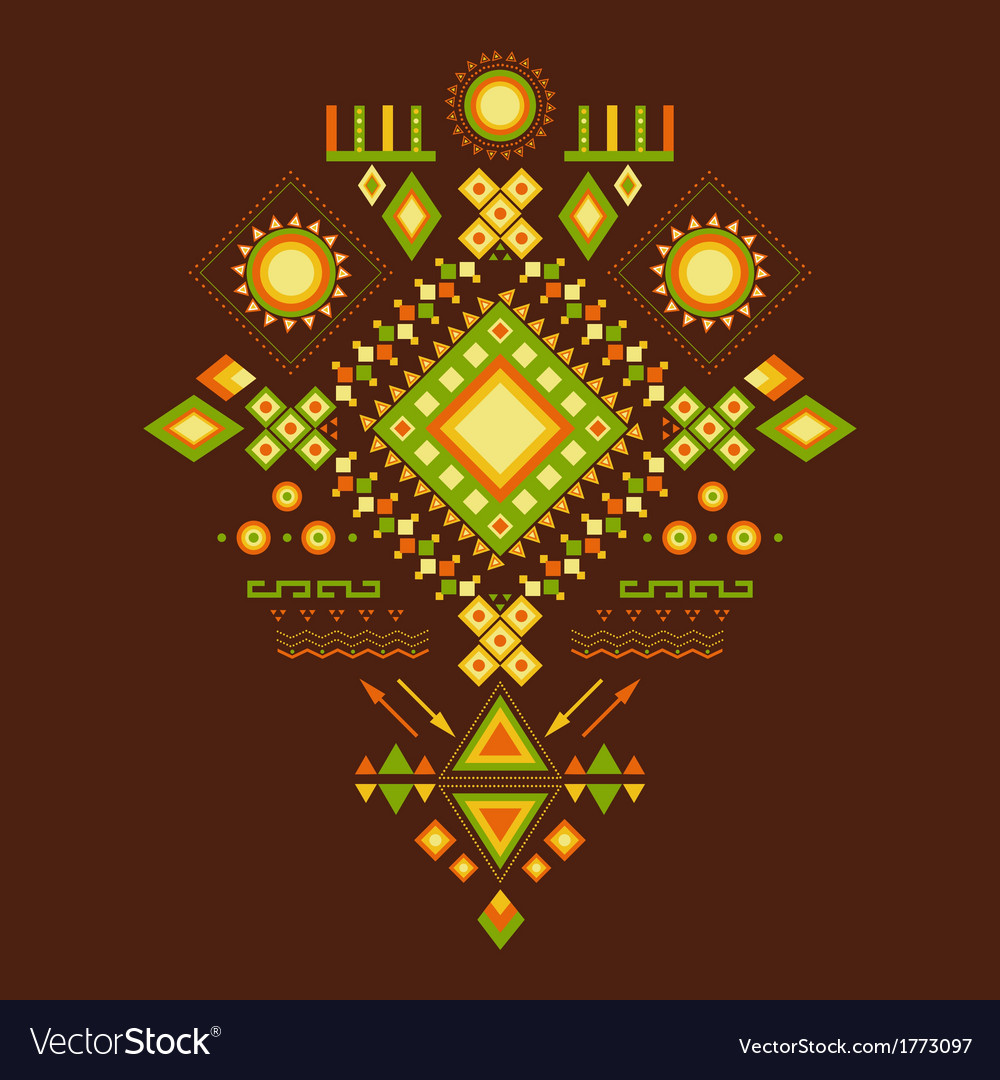 Aztec pattern Royalty Free Vector Image - VectorStock