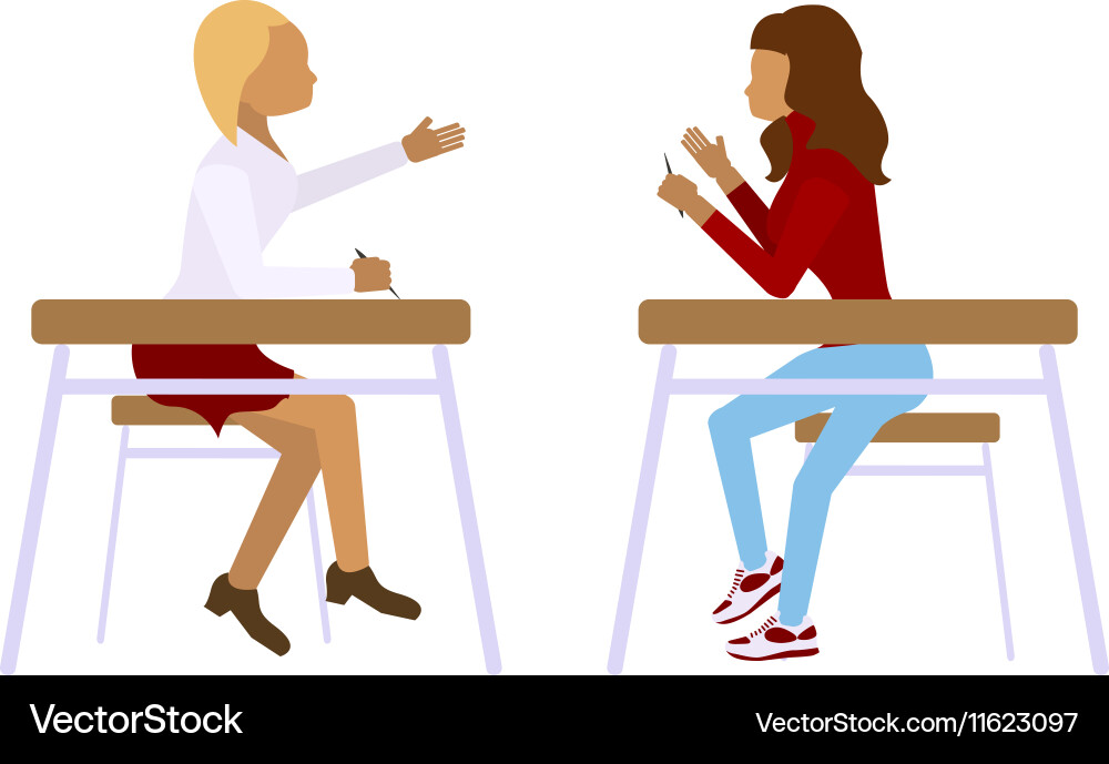 Concept of school students Royalty Free Vector Image