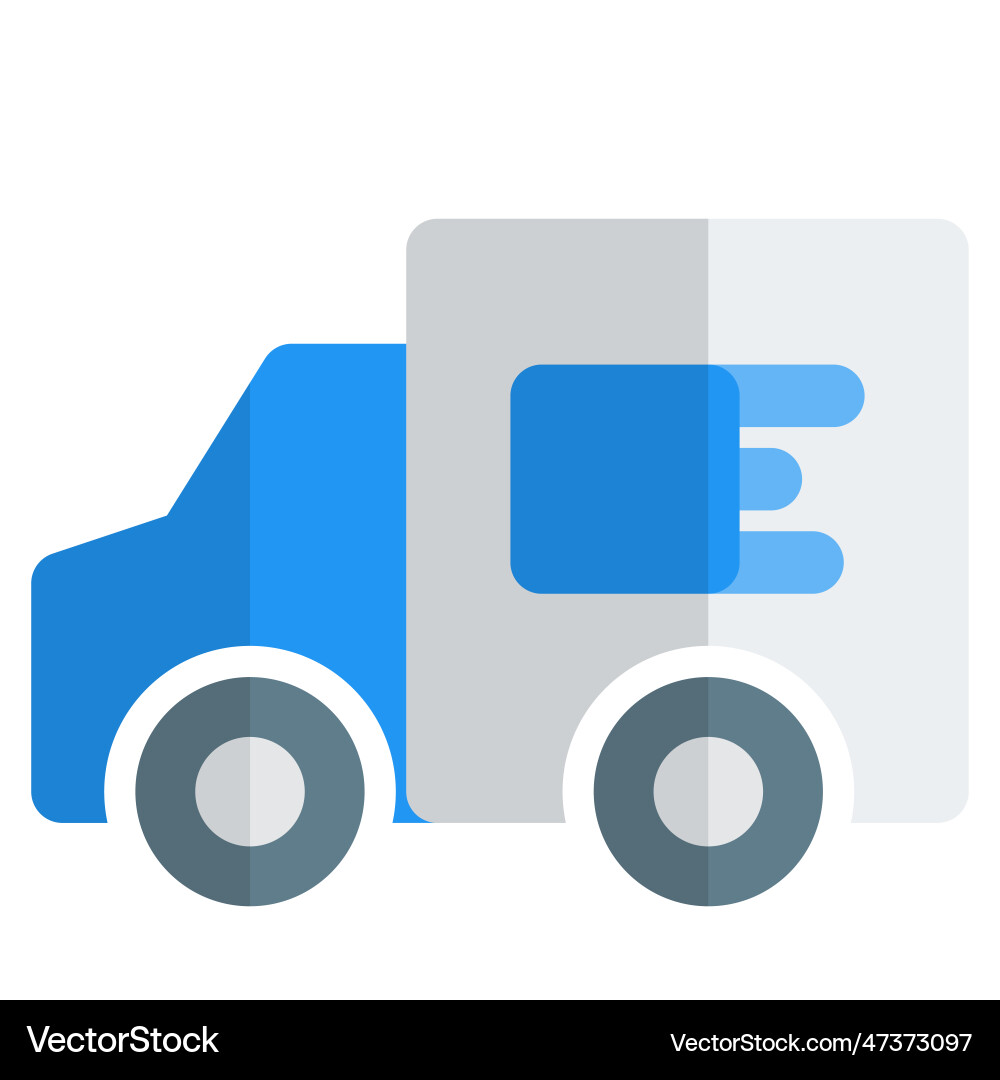 Goods deliver by a fast van Royalty Free Vector Image