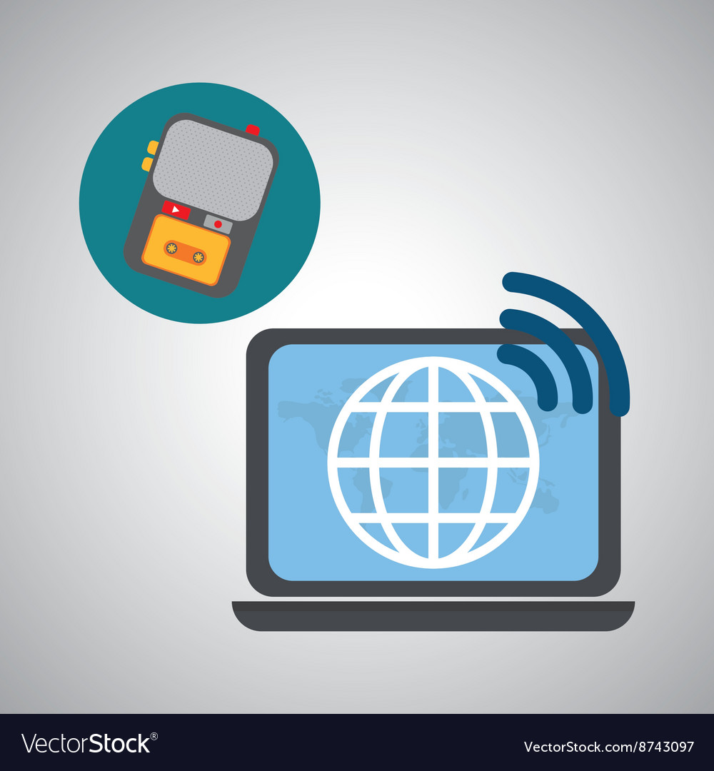 News design broadcasting concept communication Vector Image