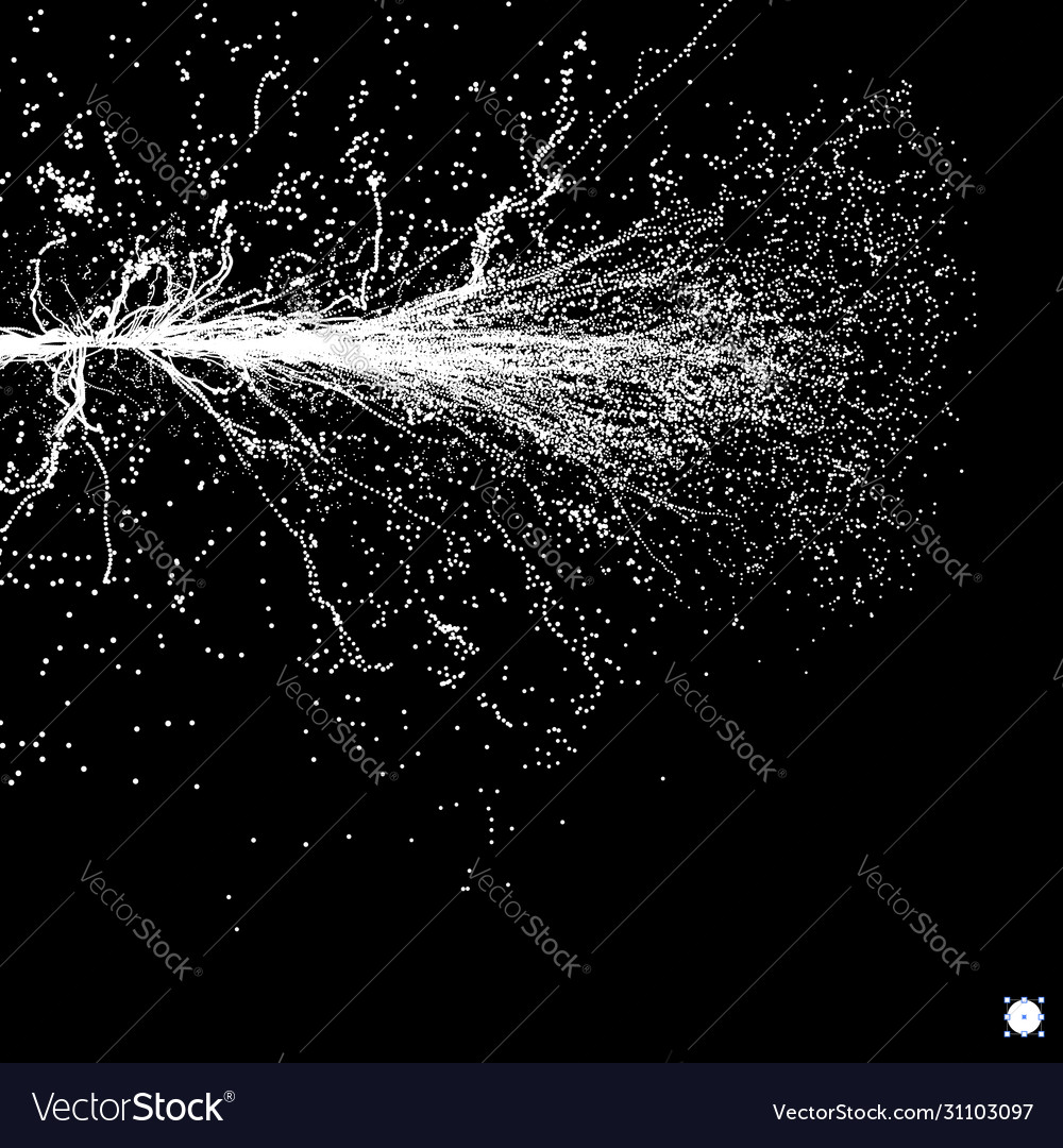 Point explode array with dynamic emitted Vector Image