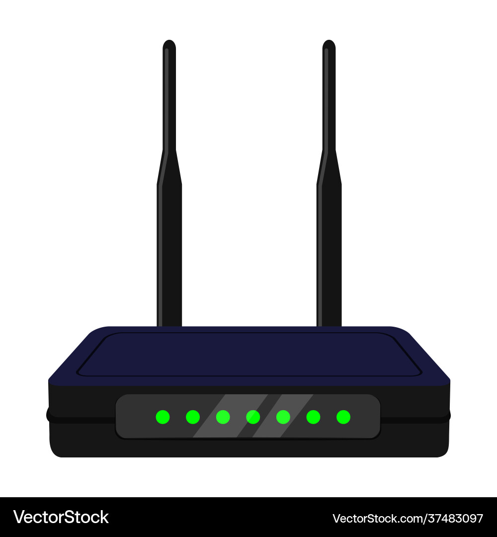 Router iconcartoon icon isolated Royalty Free Vector Image