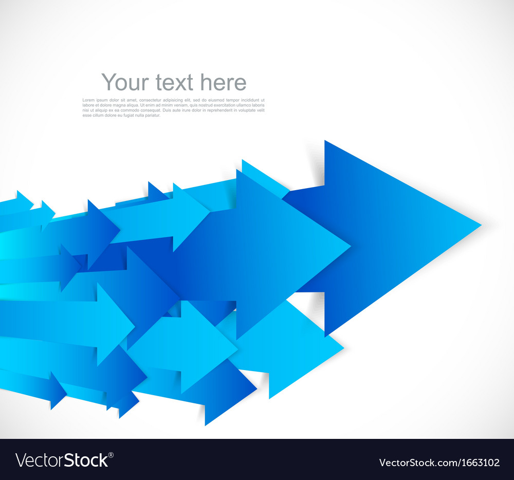 Abstract background with blue arrows Royalty Free Vector