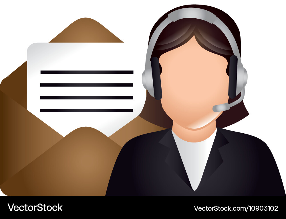 Call center and customer support design Royalty Free Vector
