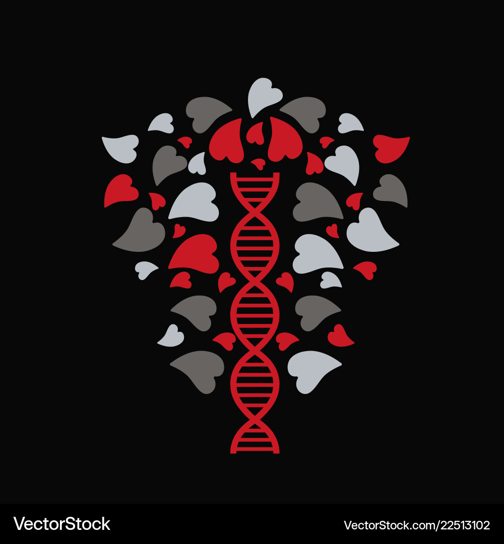 Dna helix logo template genetics design biological