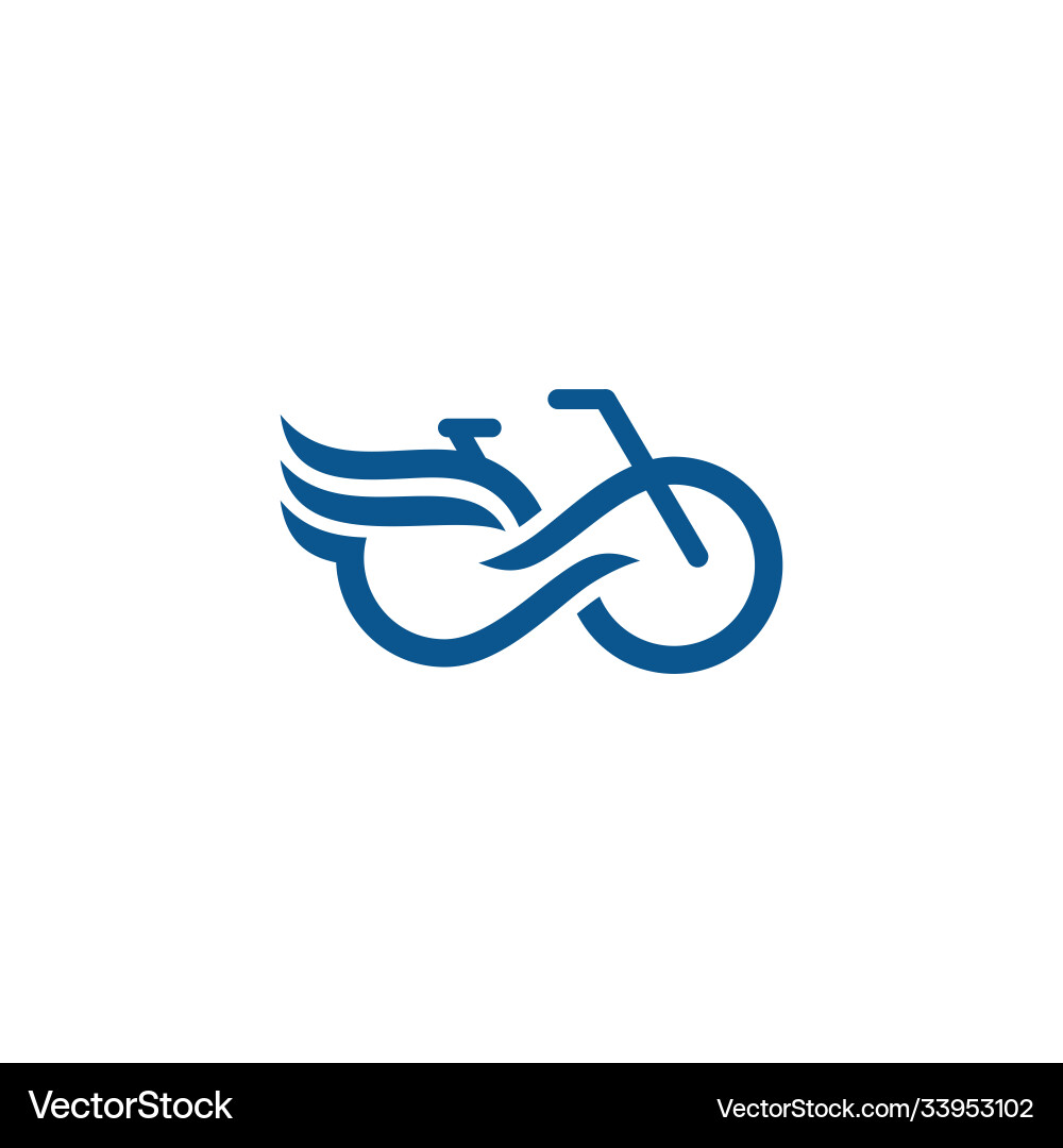 Electric bike icon logo design element Royalty Free Vector