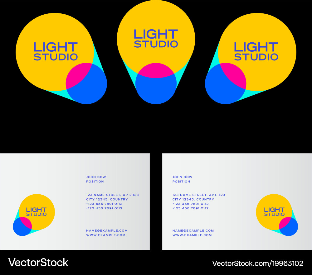 Lighthouse logo ray of light emblem identity Vector Image