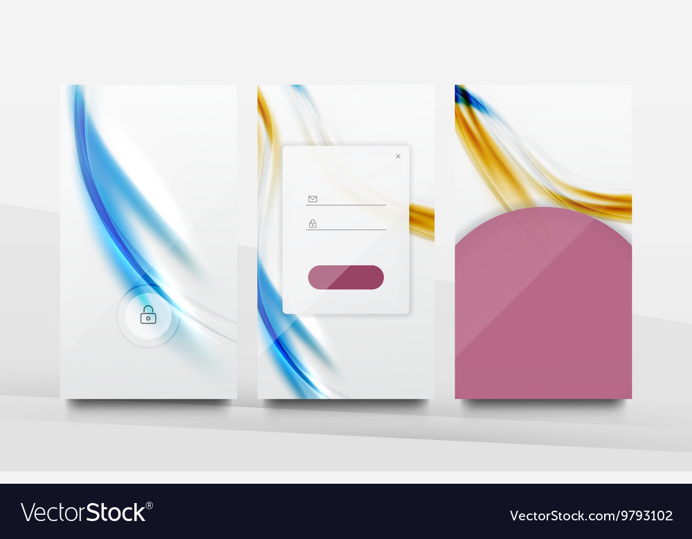 Mobile application interface background design Vector Image