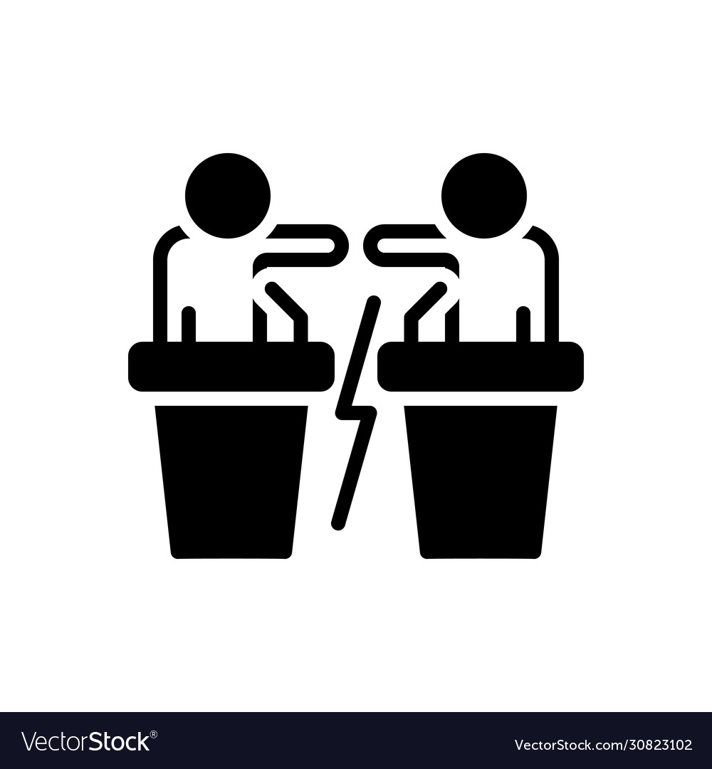 Opposition Royalty Free Vector Image - VectorStock