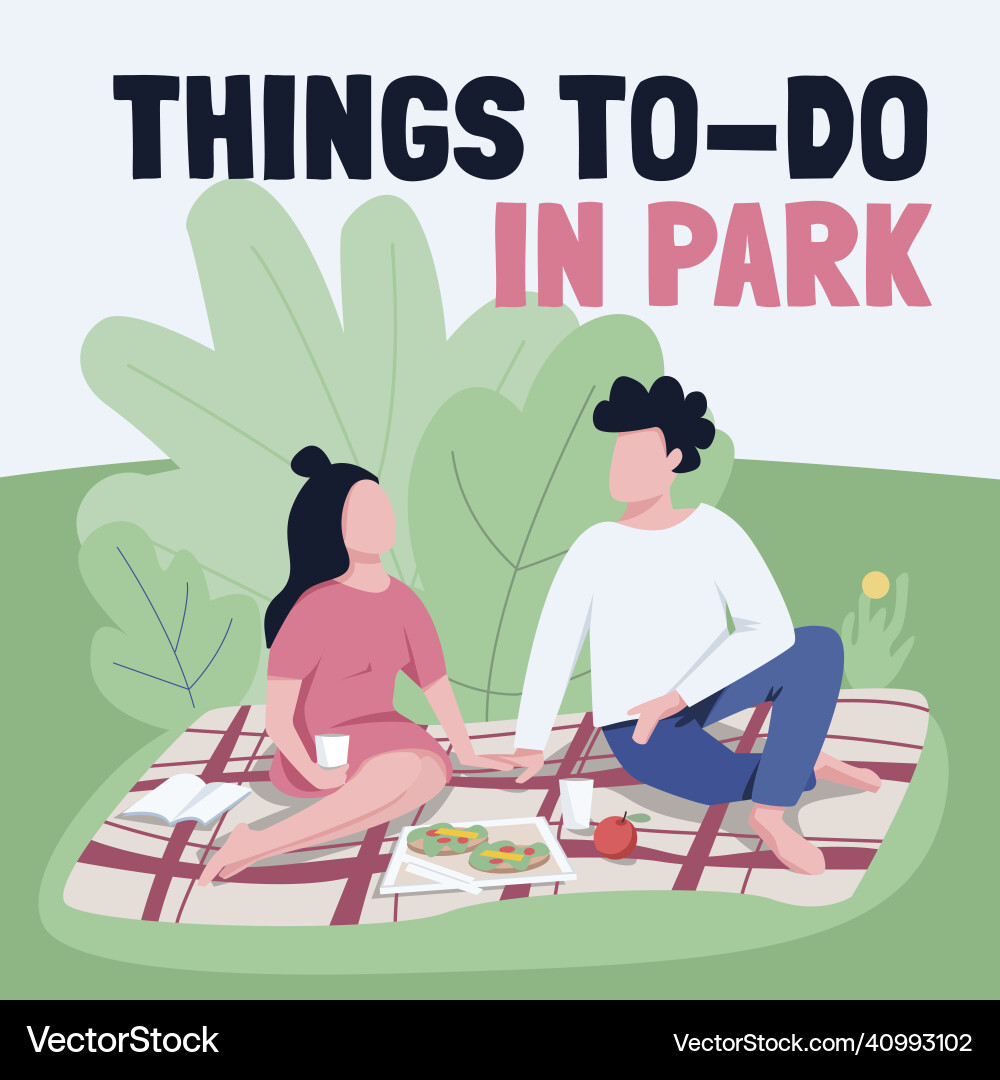 Summer weekend fun social media post mockup Vector Image